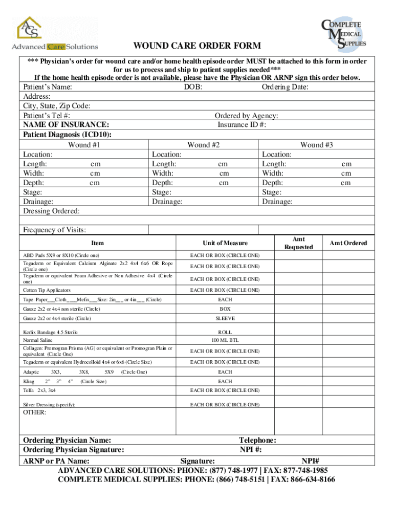 Fillable Online Homecare Order Tip Sheet - MedStar Health Fax Email ...