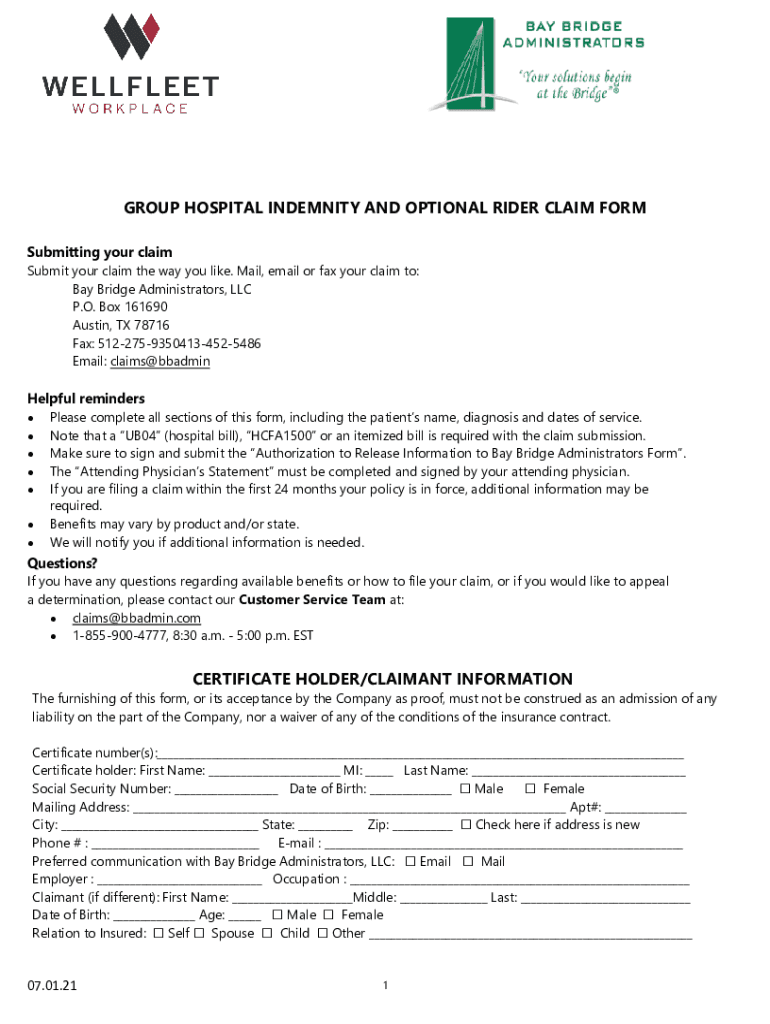 Fillable Online GROUP VOLUNTARY ACCIDENT POLICY AND OPTIONAL RIDER ...