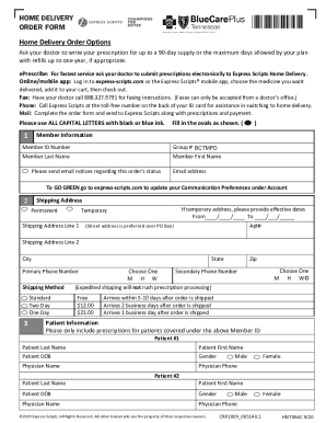 Fillable Online 508C; Home Delivery Order Form. Home Delivery Order ...