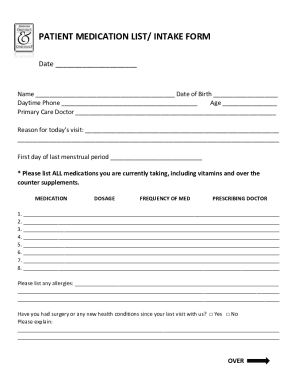 Fillable Online New Patient Intake Forms - MedStar Health Fax Email ...
