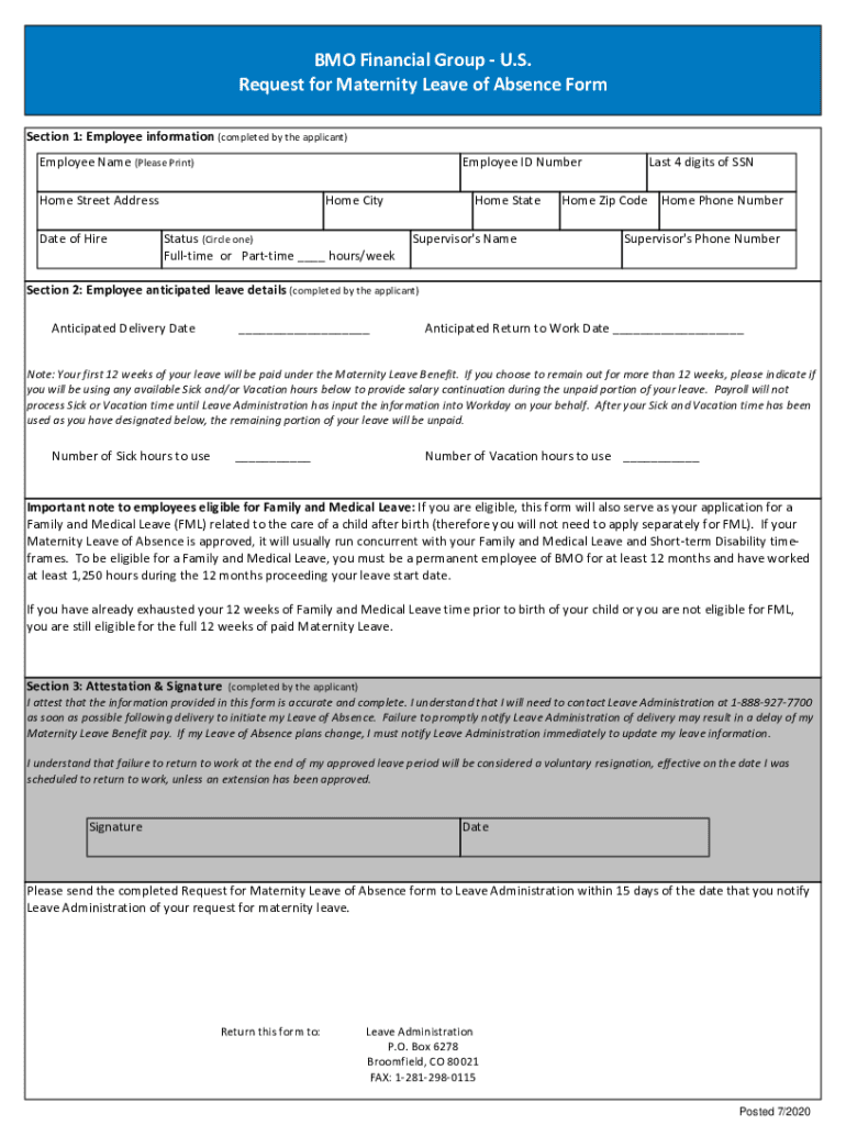 Fillable Online Unpaid Leave Letter Sample From Employer To Employee ... Fax Email Print - pdfFiller