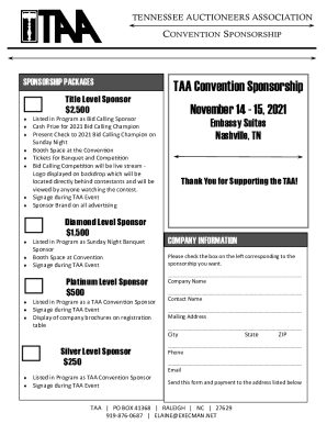 Fillable Online Sponsorship Form - d1o0i0v5q5lp8h.cloudfront.net Fax ...