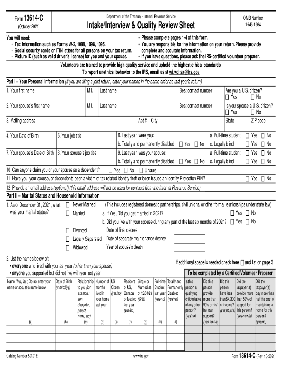 Tax Preparer Client Information Form Free Printable - Printable Forms ...