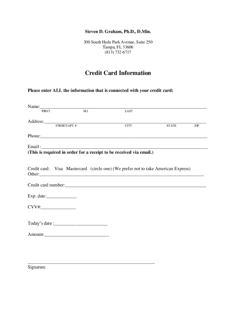 Fillable Online SINGLE-USE CREDIT CARD AUTHORIZATION FORM Fax Email ...