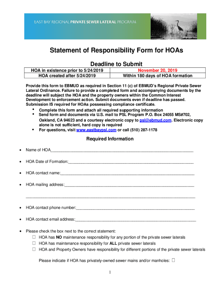 Fillable Online 5-HOA SOR form-ac.DOC Fax Email Print - pdfFiller