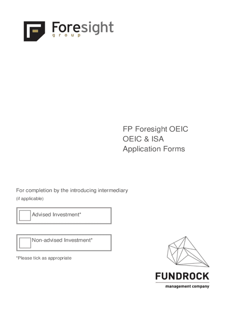Fillable Online Fillable Online FP Foresight OEIC ISA Transfer Application ... Fax Email Print ...