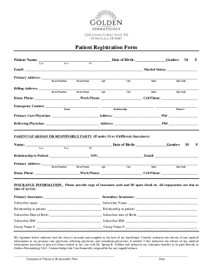 Fillable Online Patient Registration Form - Urgent Care Fax Email Print ...