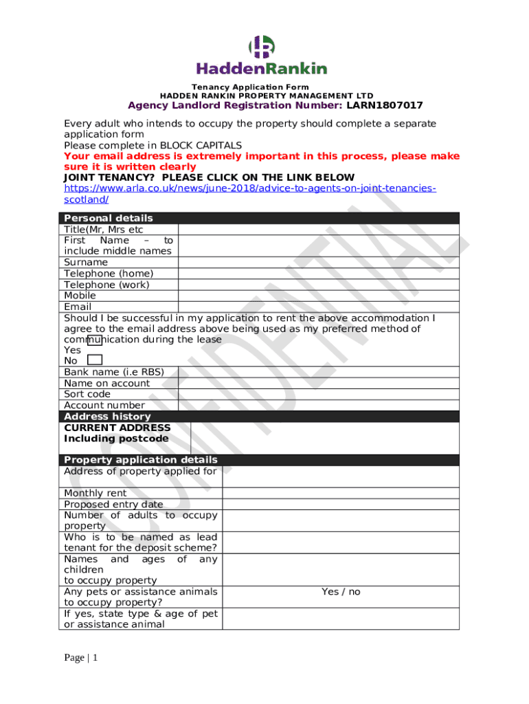 Tenants' Bid Application Doc Template | pdfFiller