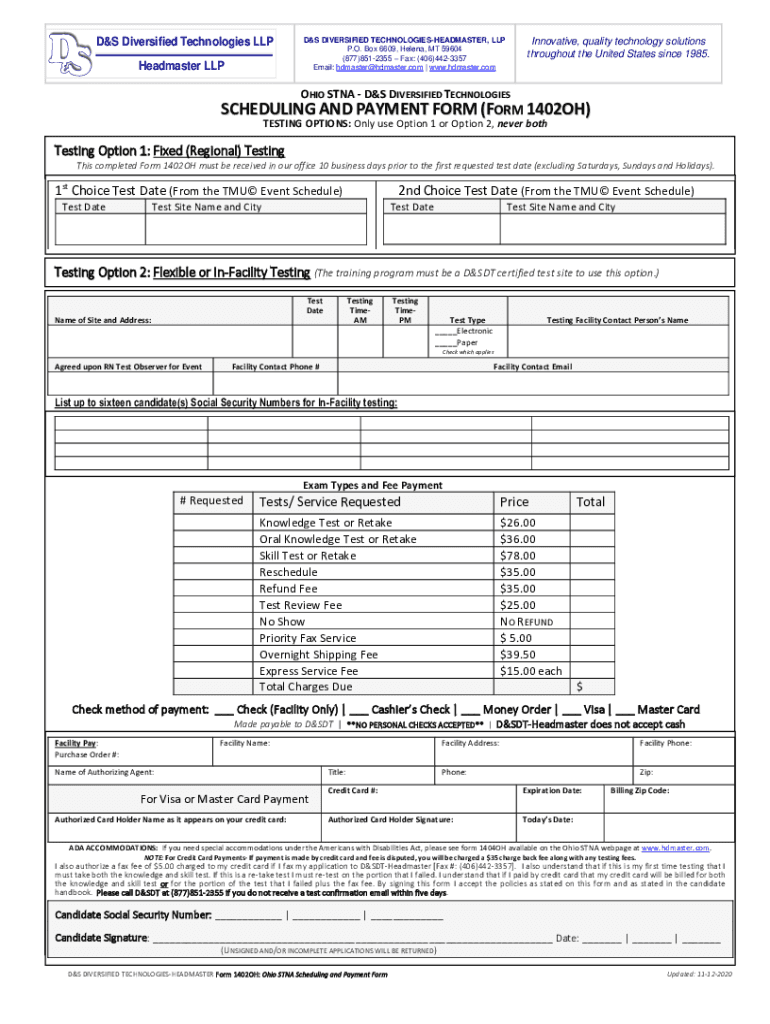 Fillable Online Fillable Online D&S DIVERSIFIED TECHNOLOGIES-HEADMASTER ... Fillable Online Fillable Online D&S DIVERSIFIED TECHNOLOGIES-HEADMASTER ...