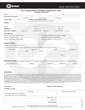 Fillable Online BCC Application Form (Individual) Fax Email Print - pdfFiller