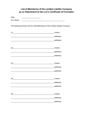 Fillable Online Alabama LLC Adding Members Certificate of Formation ...