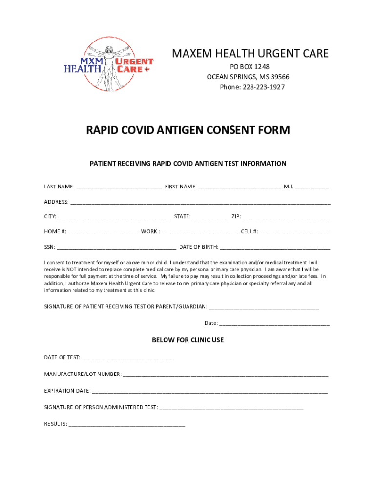 Fillable Online maxemhealthurgentcare.comwp-contentuploadsRAPID COVID ...