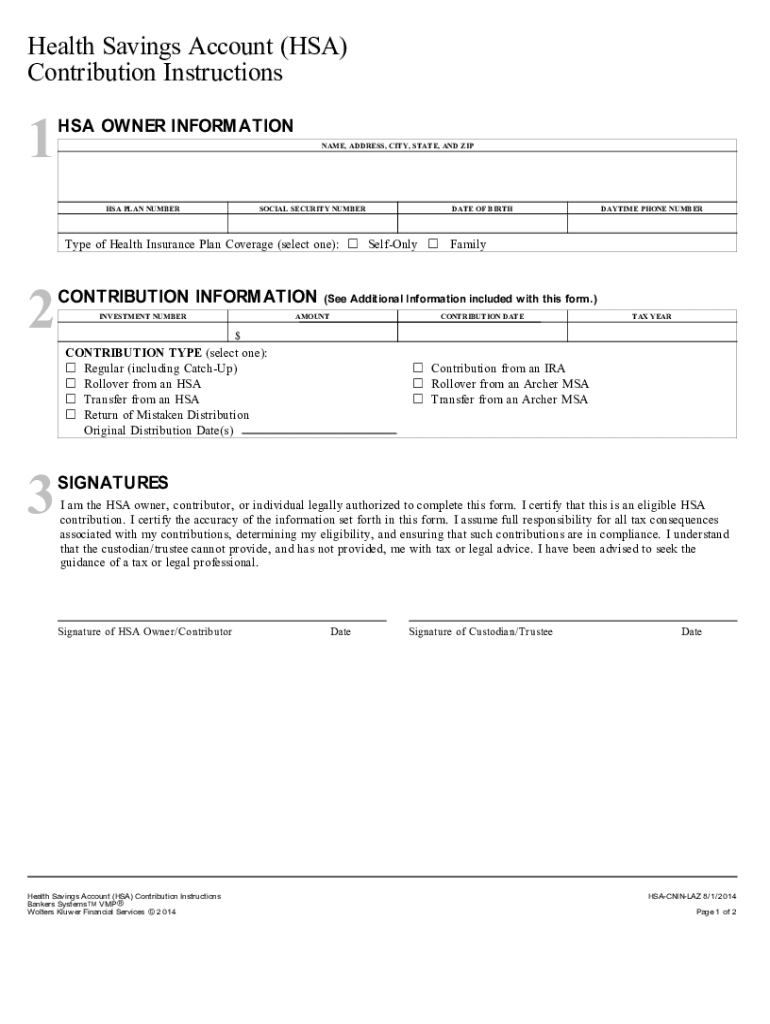 Fillable Online Request for Transfer to a Health Savings Account (HSA) P O ... Fax Email Print ...