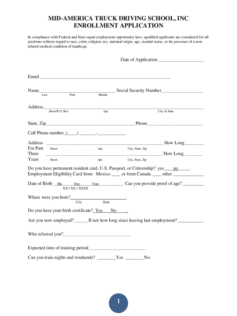 Fillable Online STUDENT DRIVERS APPLICATION FOR EMPLOYMENT Fax Email ...