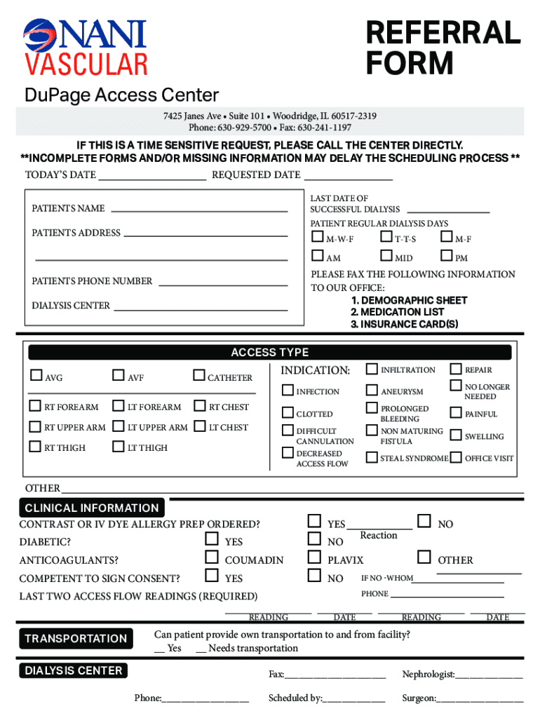 Fillable Online Dupage Access Center Woodridge il 605176309295700 hours ...