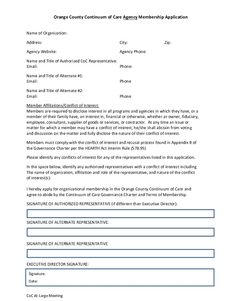 Fillable Online Fillable Online Orange County Continuum of Care ...