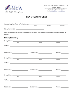 Fillable Online Banner Life Insurance Company - Life Company Forms Fax ...