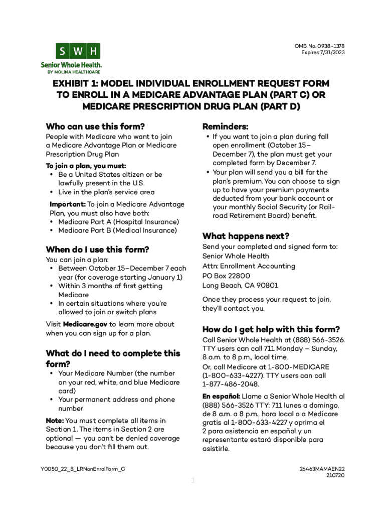 Fillable Online 2021 Member Materials and Forms Senior Whole Health - MA Fax Email Print - pdfFiller