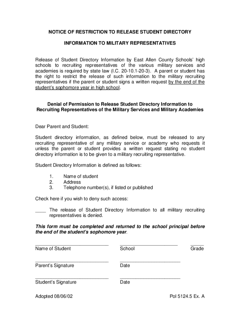 Fillable Online Solomon amendment: FERPA Basics: Family Educational ...