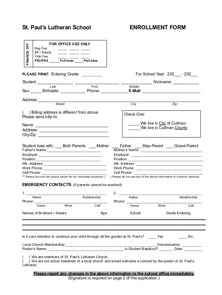 Fillable Online Fillable Online Re-enrollment Form 2021-2022 Fax Email ...