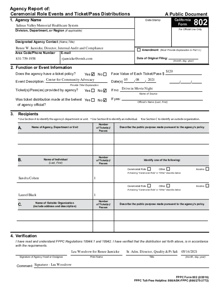Fillable Online CMS 802 Matrix for Providers Fax Email Print - pdfFiller