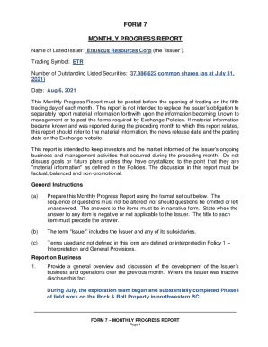 Fillable Online CSE Form 7 - Monthly Progress Report February 2020FINAL ...