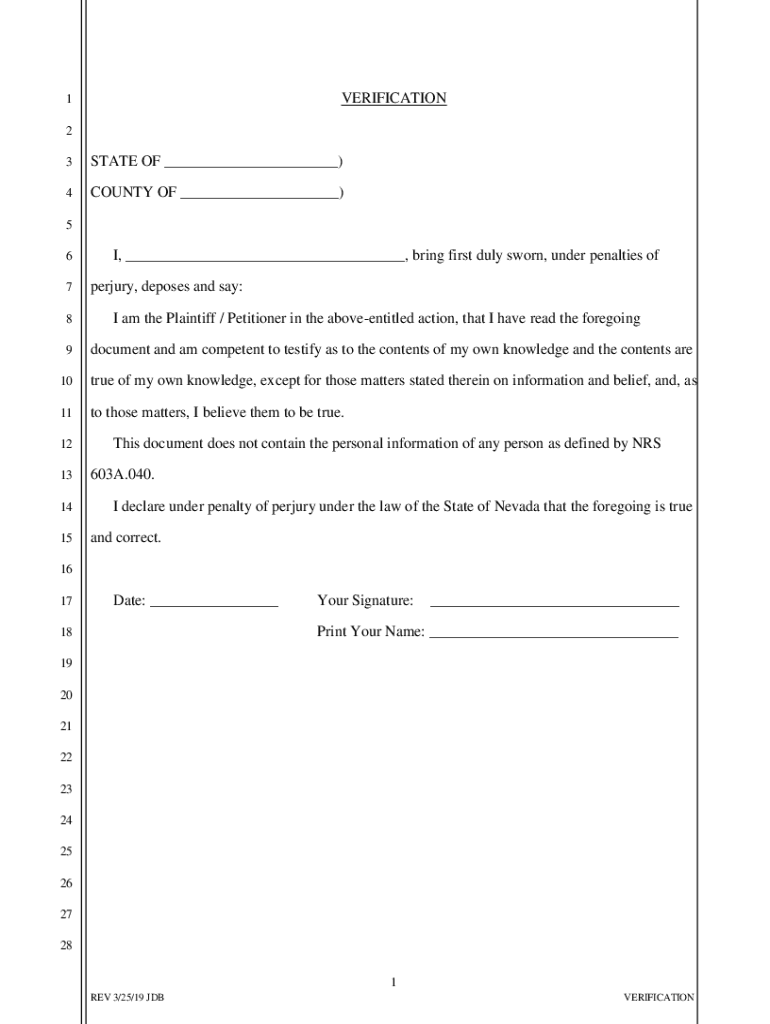 Fillable Online I, , bring first duly sworn, under penalties of Fax Email Print - pdfFiller