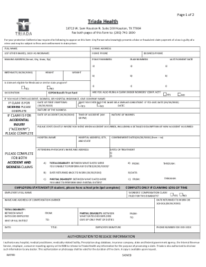Fillable Online CCPOA-Claim Form Fax Email Print - pdfFiller