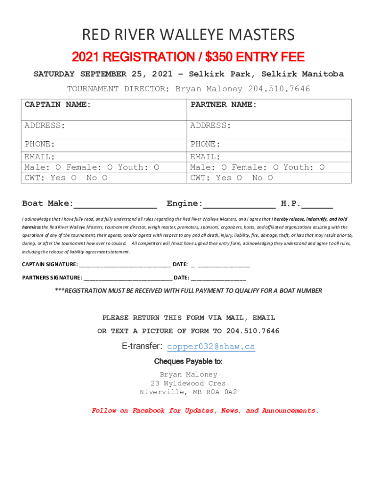 Fillable Online Red River Catfishing - Manitoba - HomeFacebook Fax Email Print - pdfFiller
