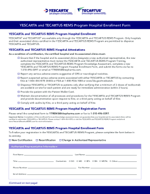 Fillable Online Risk Evaluation and Mitigation Strategy (REMS) Program ...