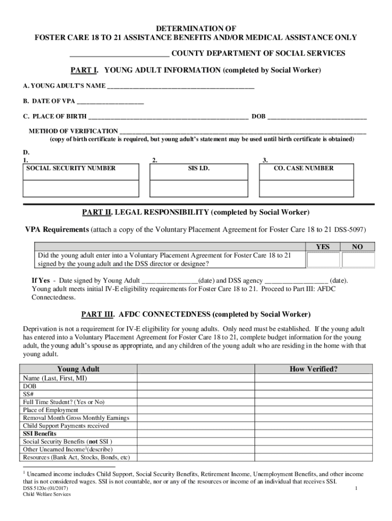 Fillable Online Adoption Assistance for Children Adopted From Foster ...