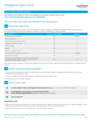 Fillable Online Medibank Claims Form - Kidoos Fax Email Print - pdfFiller