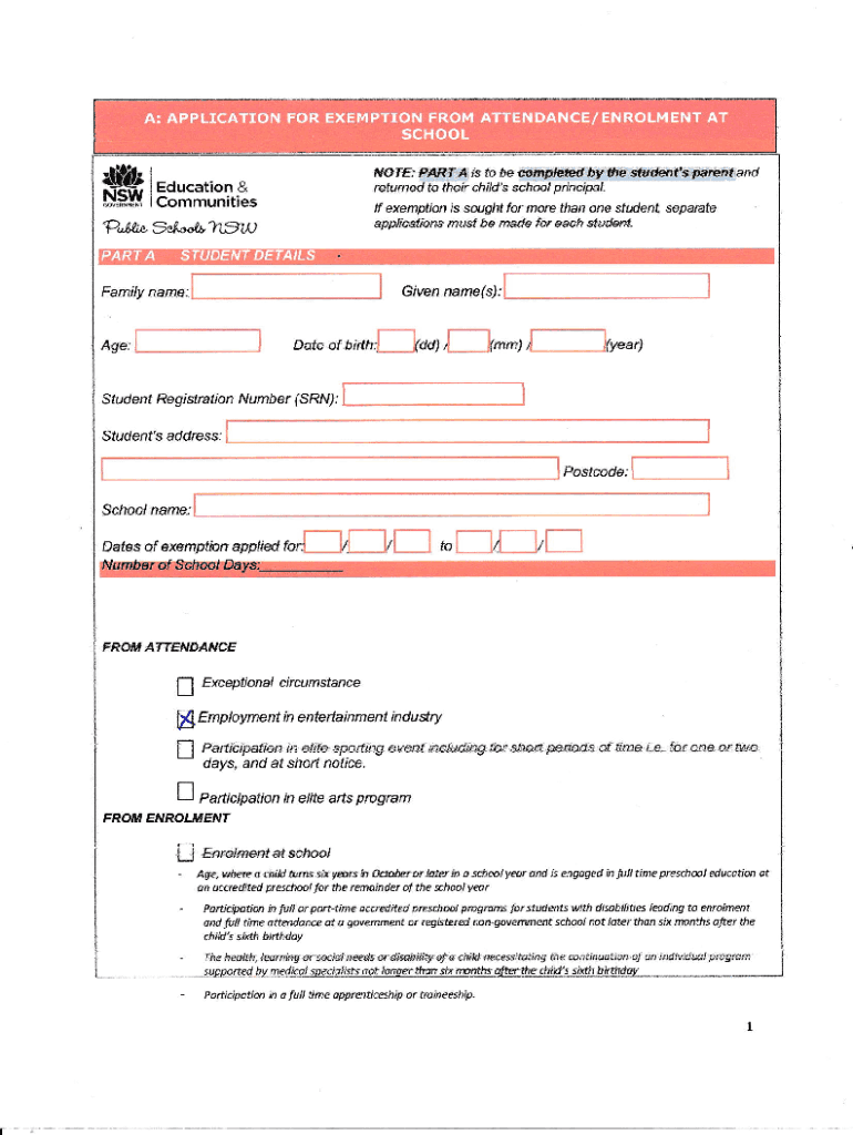 Fillable Online APPLICATION FORM - aih.nsw.edu.au Fax Email Print ...