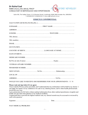 Fillable Online SN New Patient Form Fax Email Print - pdfFiller