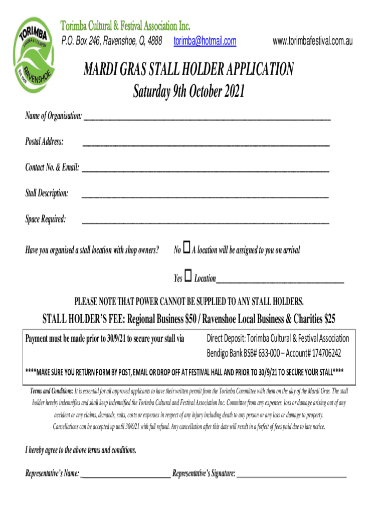 Fillable Online Boot Fair - stall holder - booking form Fax Email Print ...