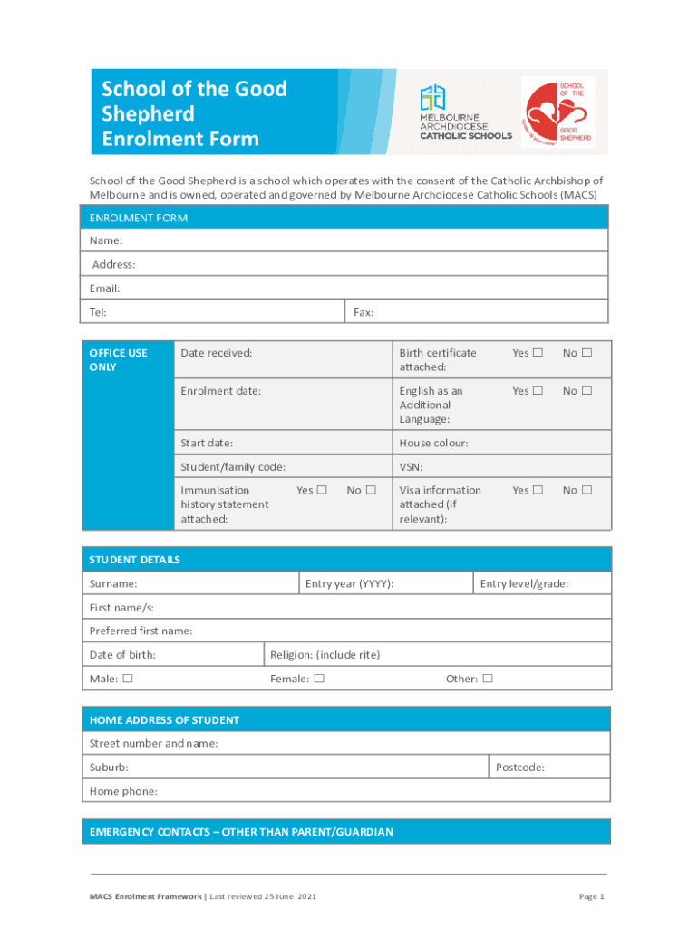 Fillable Online MACS SoGS Enrol Pack Enrolment form template Res 6.docx ...