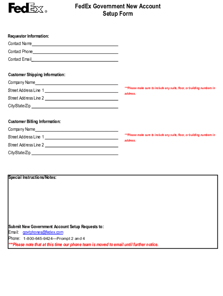 Fillable Online Register FedEx User ID and FedEx Account Fax Email ...