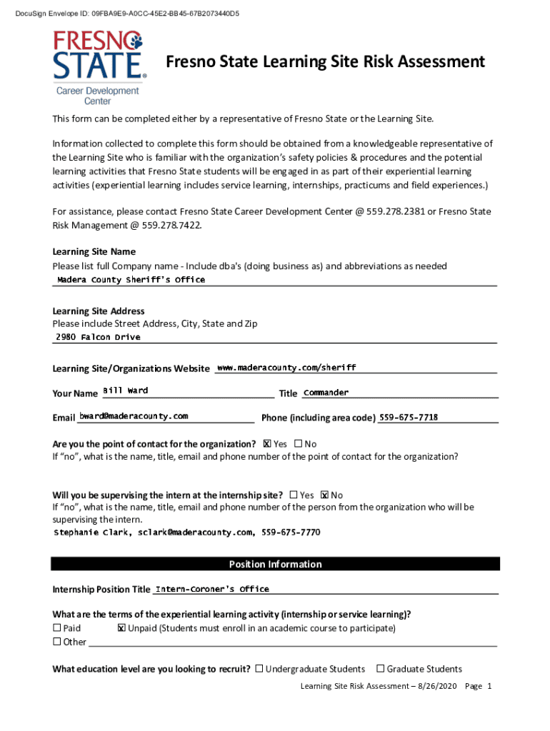 Fillable Online DocuSign Envelope ID: 09FBA9E9-A0CC-45E2-BB45 ...