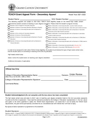 Fillable Online Grand Canyon Transcript Request Form University Fax ...