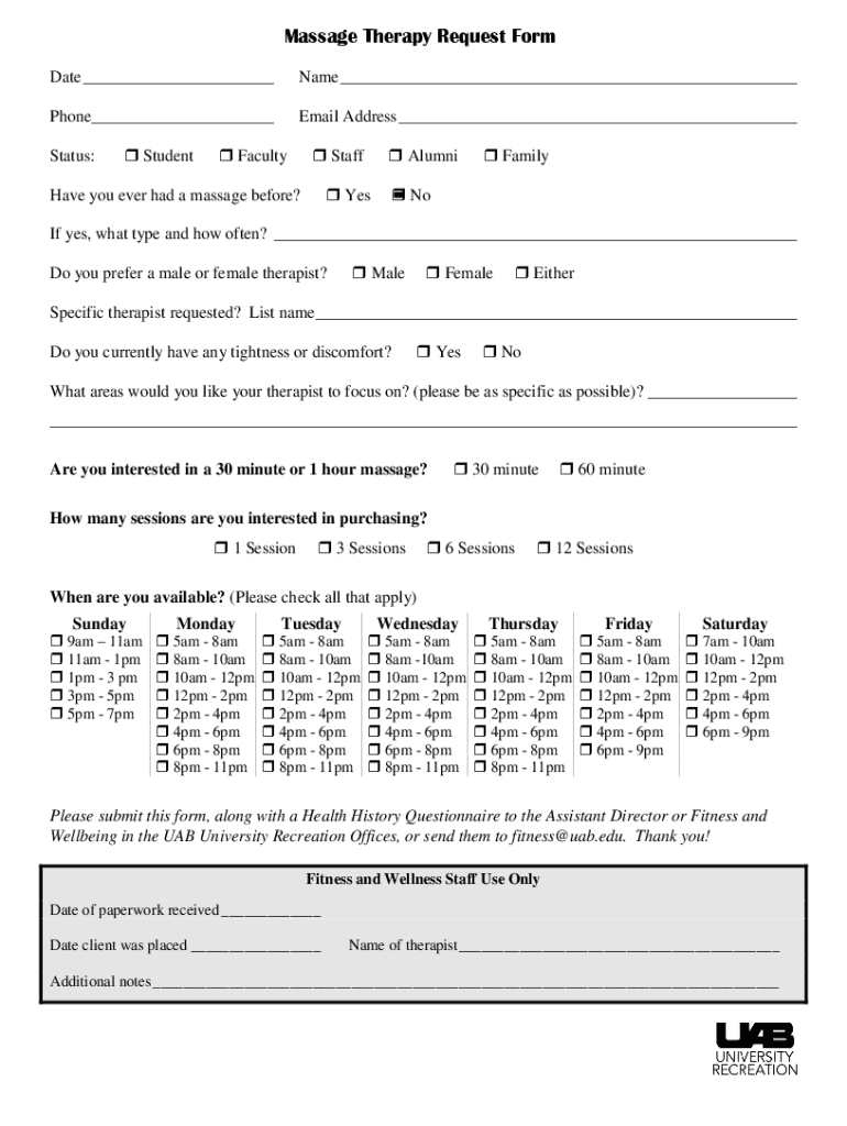 Fillable Online Personal Trainer Request Form - jsu.edu Fax Email Print ...