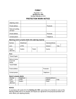 Fillable Online Form-7-Protection-Work-Process.docx Fax Email Print ...
