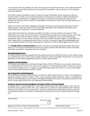 Fillable Online Consent for Services - University of Virginia Fax Email ...