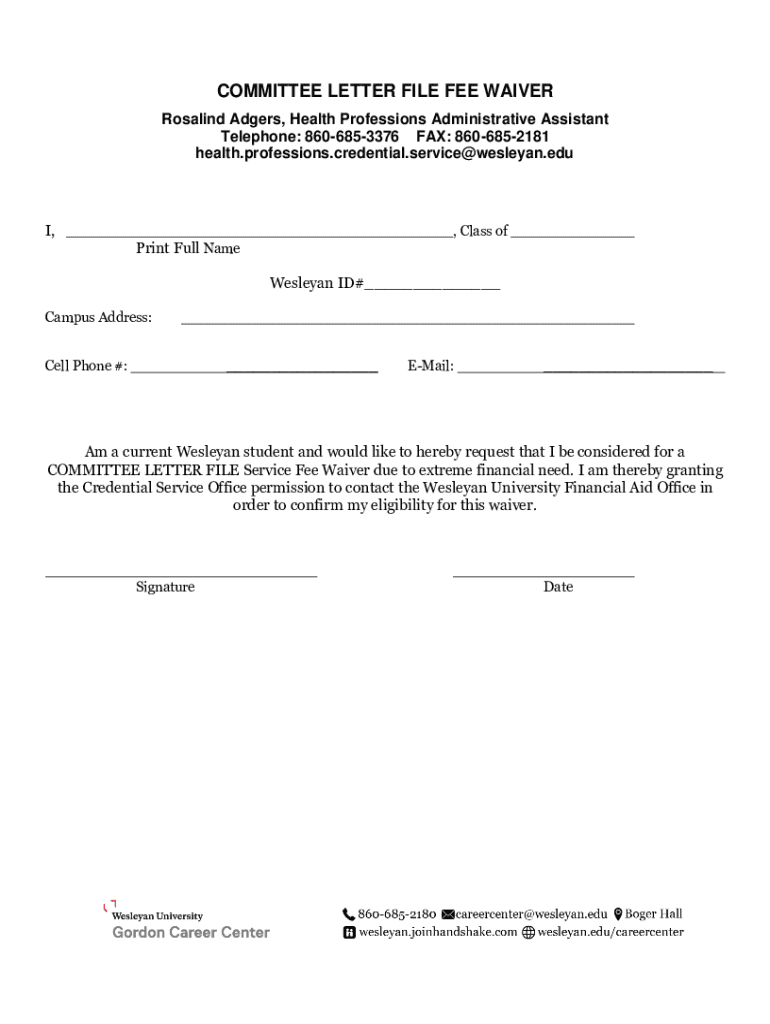 Fillable Online Fillable Online OFFICIAL WESLEYAN TRANSCRIPT REQUEST ...