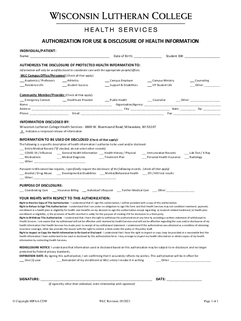 Fillable Online Standard Release of Information (ROI) Fax Email Print ...