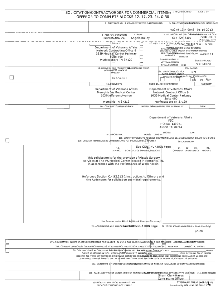 Page 1 of 5 - vendorportal.ecms.va.gov Doc Template | pdfFiller