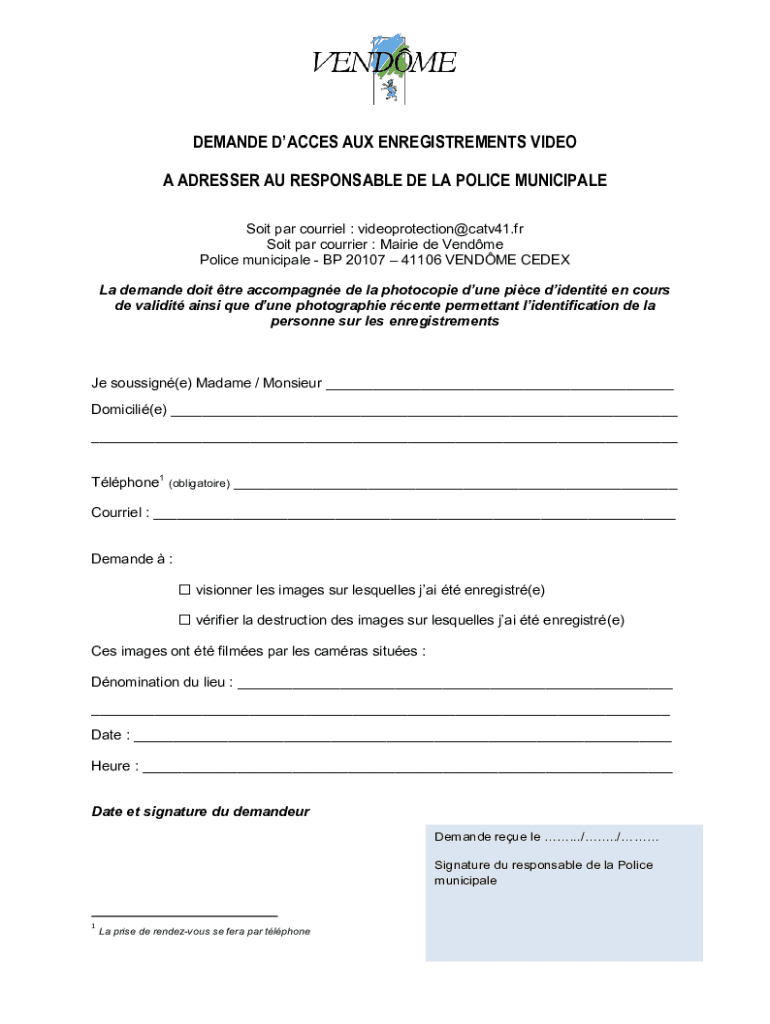 Remplissable En Ligne Le droit d'accs aux fichiers de police, de gendarmerie et ... Fax Email ...