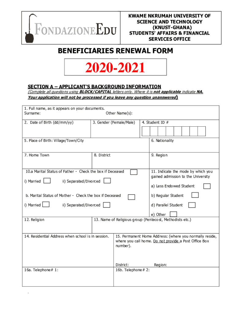 Knust Fees Pdf - Fill Online, Printable, Fillable, Blank | pdfFiller