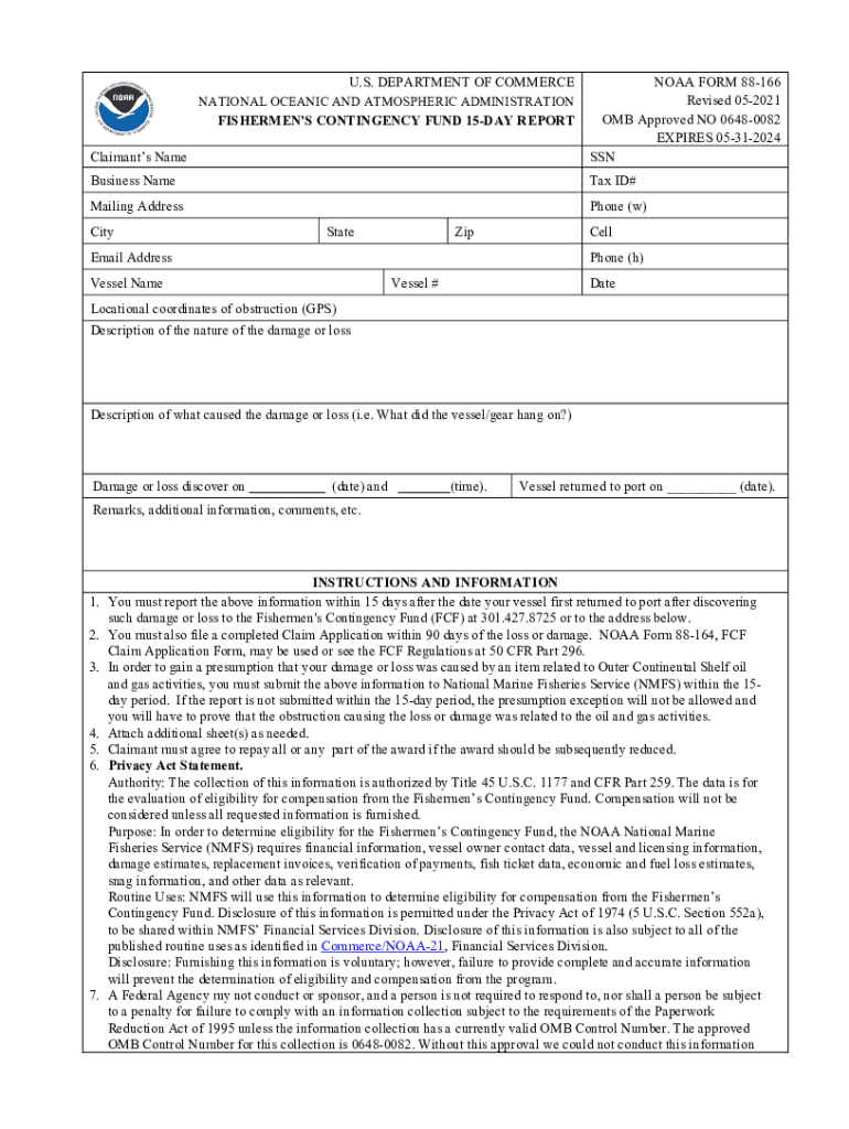 Fillable Online FCF Form 166 15 day Report-Revised Draft CPM 3-8-2021 ...