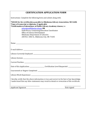 Fillable Online Certification Process and Form. How to complete ...