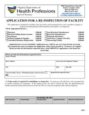 Fillable Online Re-Inspection Application 3-2021 Fax Email Print ...